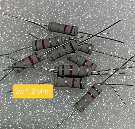 10buah Resistor 2watt 1 2 Ohm 2 Watt 1 2 Ohm 1 2ohm 2 Watt Lazada Indonesia