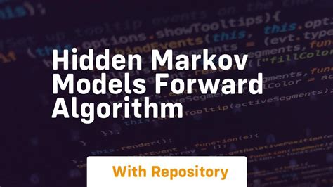 Hidden markov models forward algorithm - YouTube