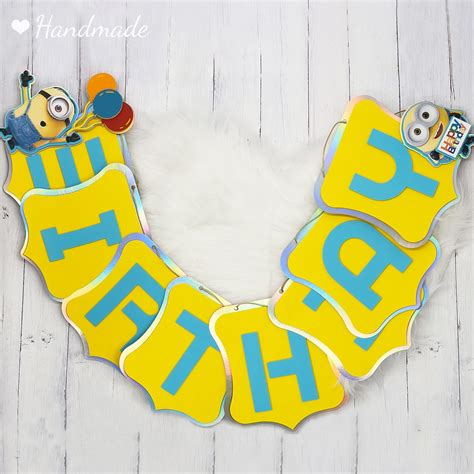 Minion Happy Birthday Banner Minion Svg Png Files Minion Party