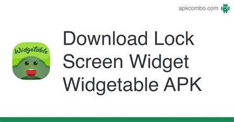 Lock Screen Widget Widgetable APK Android App Free Download