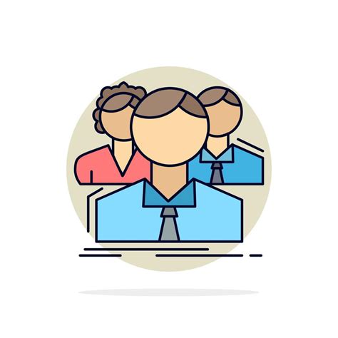Group Multiplayer People Team Online Flat Color Icon Vector 15168503 Vector Art At Vecteezy