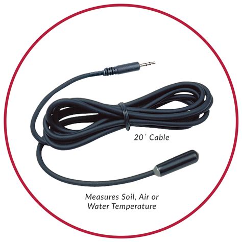 External Soil Temperature Sensor 20 Cable