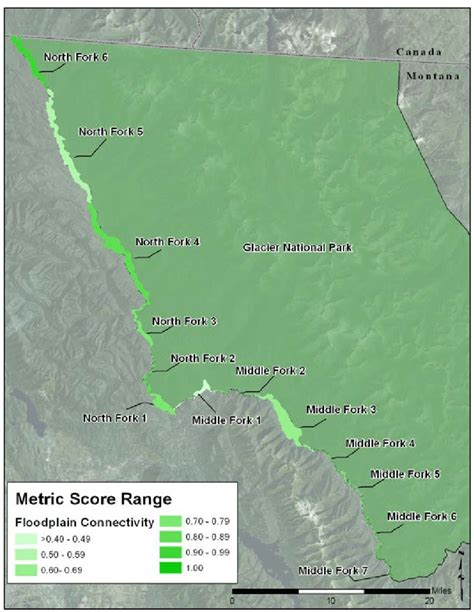 12 Flathead River Floodplain Connectivity Metric Score Range Download Scientific Diagram