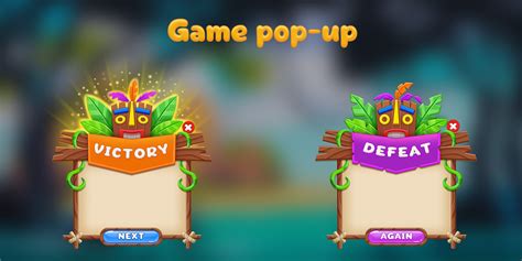 ui kit for casual game on behance