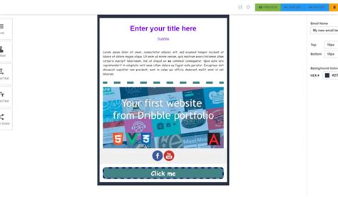 Mjml Email Templates Angular Mjml Drag Drop Email Template Builder By