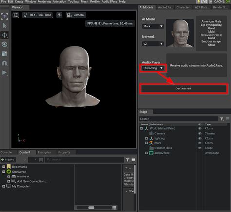 Audio2face 202320 Error Streamlivelink The Blendshape Names Input