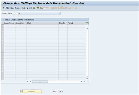 FOTED1 SAP Tcode Electr Data Transmission Settings