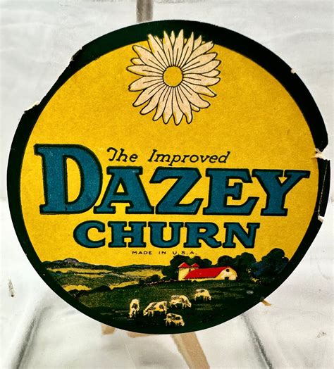 Vintage Dazey Churn 4 Quart Glass Butter Churnno 40 Patent 2141922