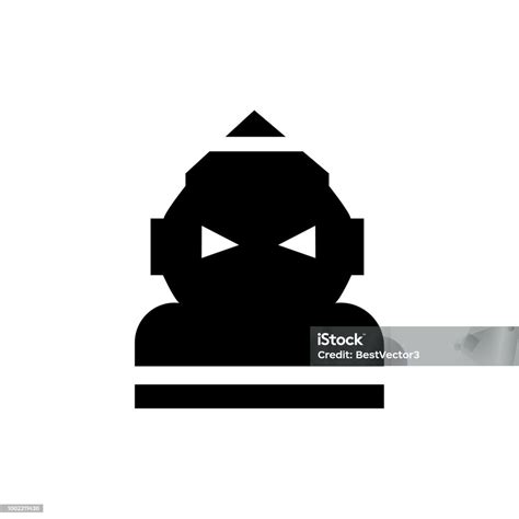 로봇 얼굴 아이콘 벡터 기호와 기호 흰색 배경 로봇 얼굴 로고 개념에 고립 과학에 대한 스톡 벡터 아트 및 기타 이미지 과학 귀여운 디자인 Istock