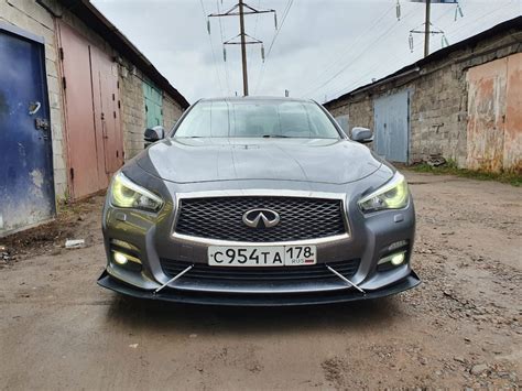 Сплиттер на бампер infiniti q50 — DRIVE2