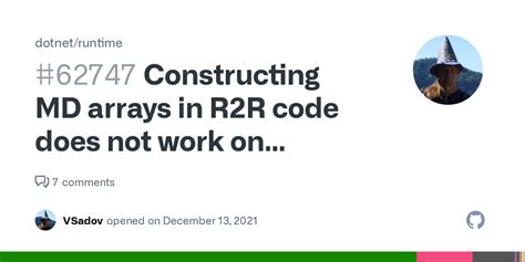 constructing md arrays in r2r code does not work on osx arm64 · issue