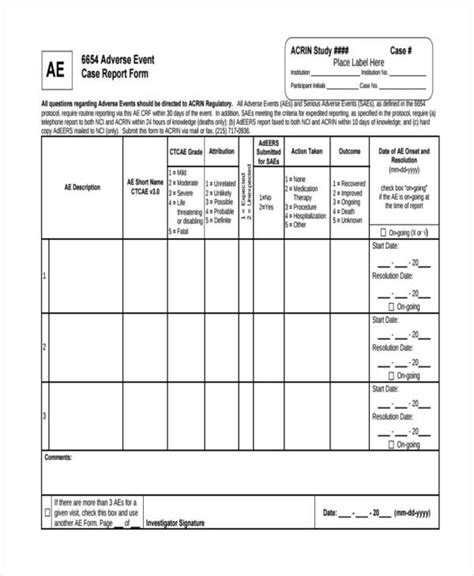 Case Report Form Template Sampletemplate My Id Case Report Form Template Sampletemplate My Id