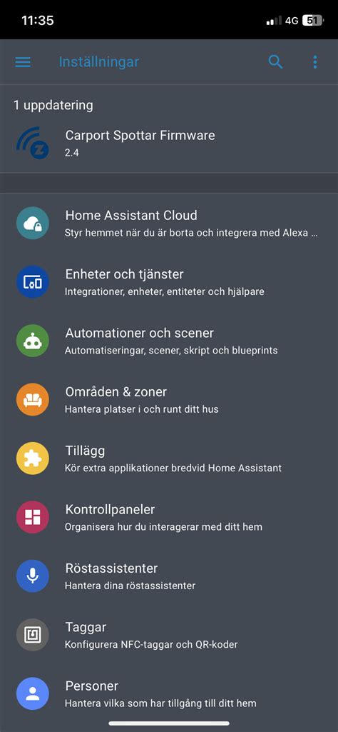notifications for addon updates dont show configuration home