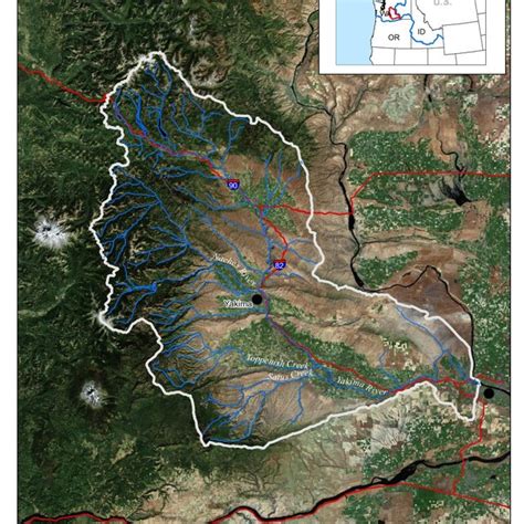 Map Of The Yakima River Subbasin Download Scientific Diagram