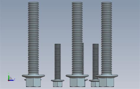 Solidworks六角头螺钉3d模型 Solidworks 2012 模型图纸免费下载 懒石网