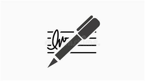 Professional Signature Icon For Identity Verification Purpose In Suita