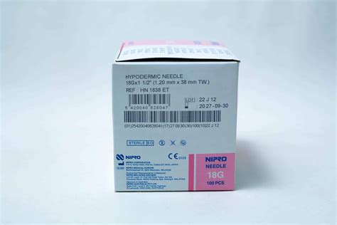 Buy Sterile 18G Hypodermic Needles Box Of 100 Rootlab