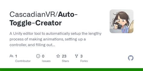 Github Cascadianworks Vrc Auto Toggle Creator A Unity Editor Tool To
