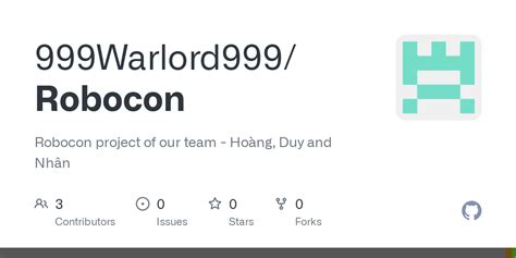 GitHub 999Warlord999 Robocon Robocon project of our team Hoàng Duy and Nhân