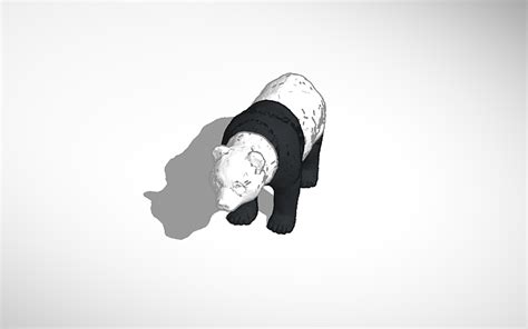 3d Design Panda Tinkercad