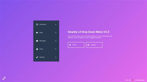 Swanky Pure Css Drop Down Menu V20
