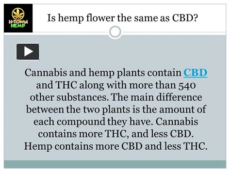 PPT Is Hemp Flower The Same As CBD PowerPoint Presentation Free To Download Id 9554bb YjI4Y
