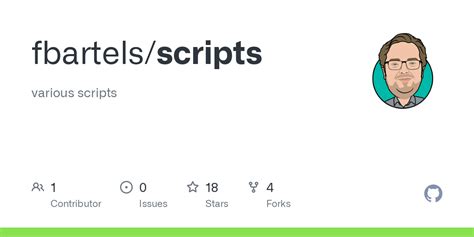 Github Fbartelsscripts Various Scripts