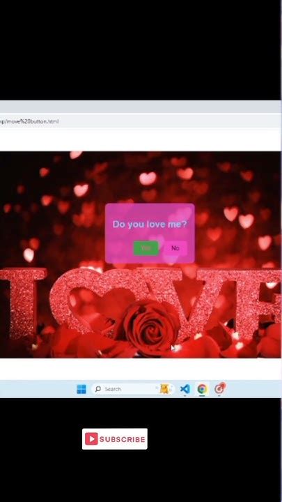 Movable Button Love Tranding Htmlcssjavascript Coading Coading Html Youtube