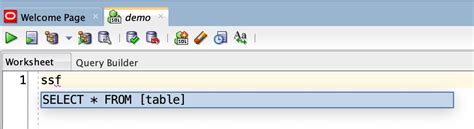 Sql Developer Code Templates Autocomplete Alvin Liu