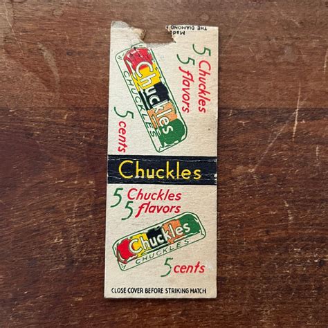 Chuckles Candy 5 Flavors Advertising Matchbook Cover Sa9 M12 Etsy