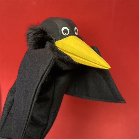 Handpuppe Rabe Hase Weiss