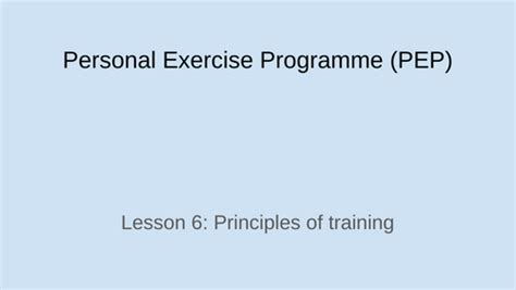 Gcse Pe Pep Scheme Of Work Teaching Resources