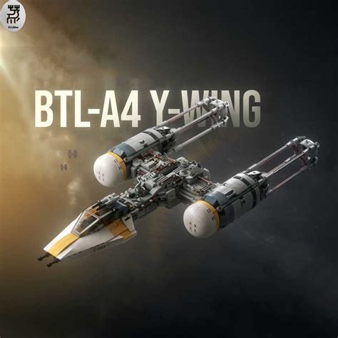 Bagong 892cs Pixel Dans Moc Y Wing Space Fighter Model Diy Btl A4 Ucs