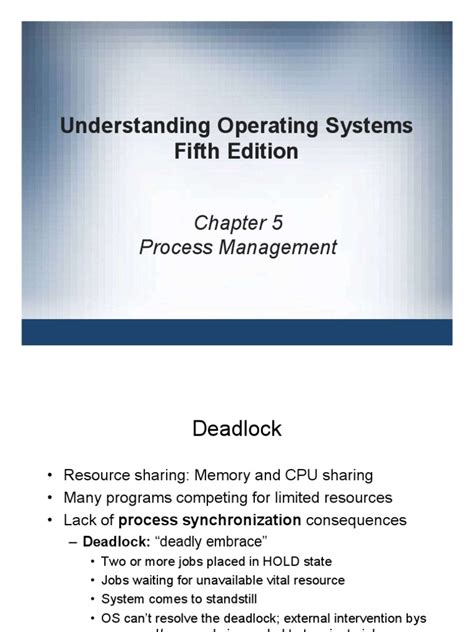Understanding Operating Systems Fifth Edition: Process Management | PDF | Operating System ...