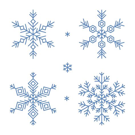 Premium Vector Vector Illustration Of A Geometric Frost Frozen Snowflake For Decoration