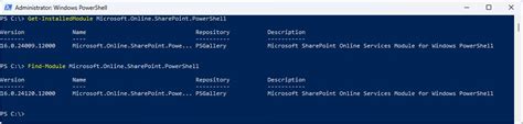 powershell module microsoft online sharepoint powershell 16 0 24120