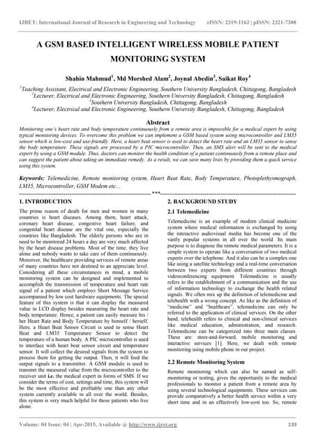 Intravenous Drip Monitoring System Pdf