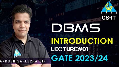 01 Introduction Dbms Csit Gate 202324 Ankush Saklecha Sir