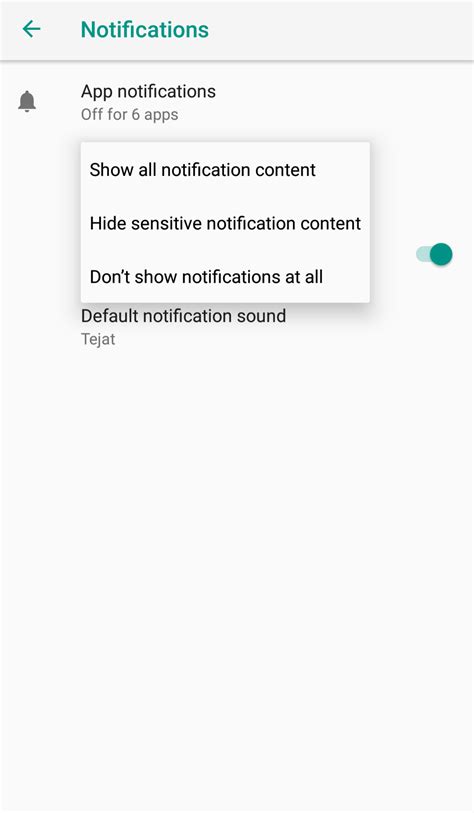 how to disable notifications from any app in android