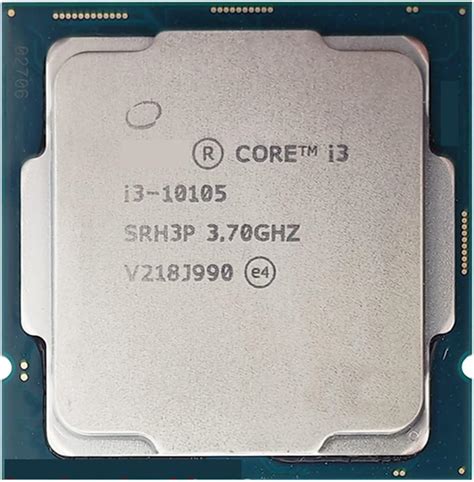 Amazon Com CPU Core I3 10105 I3 10105 3 7 GHz Quad Core Eight Thread CPU Processor L3 6M 65W