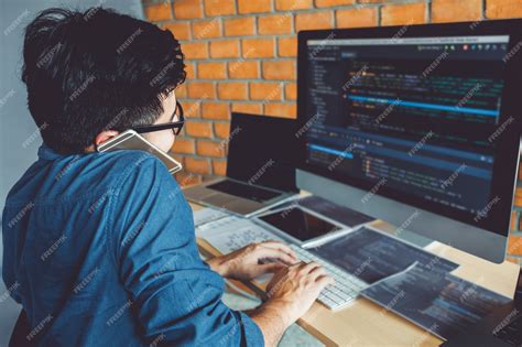 Premium Photo Developing Programmer Development Website Design And