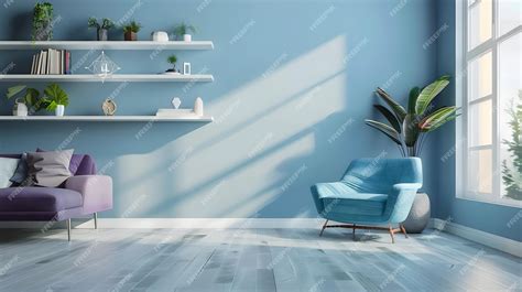 Premium Photo Interior With Armchair And Bookshelf 3d Render