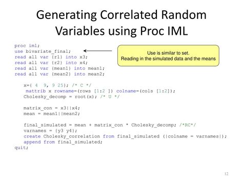 Ppt Generating Correlated Random Variables Powerpoint Presentation