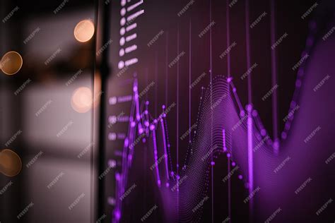 Premium Photo Purple Analysis Digital Analytics Data Visualization Financial Schedule