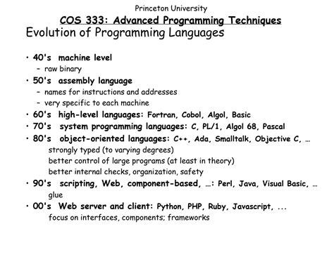 Solution Evolution Of Programming Languages Studypool