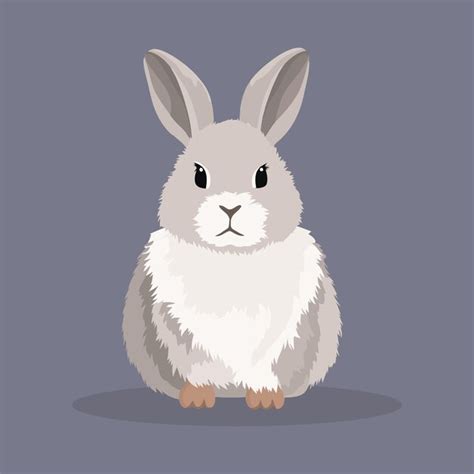 Premium Vector Furry Cute Rabbit Vector