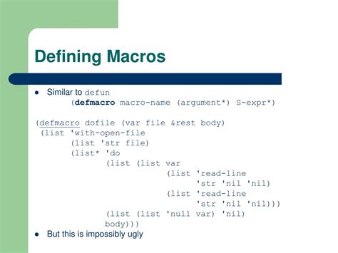 PPT Macros PowerPoint Presentation Free Download ID 3294171