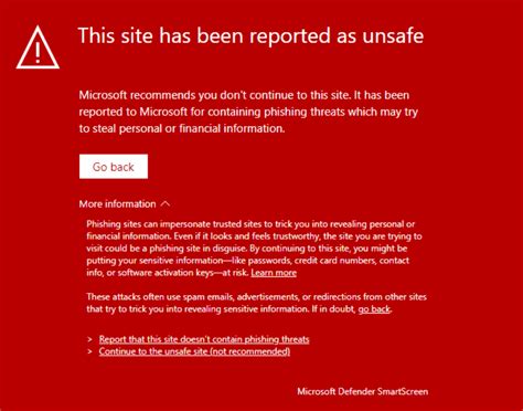Website Reported As Unsafe By Microsoft Edge Cimcloud Help Center
