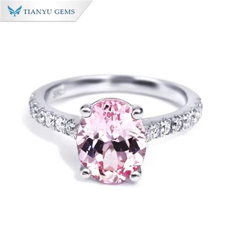 Anillos De Compromiso De Zafiro Rosa Vintage
