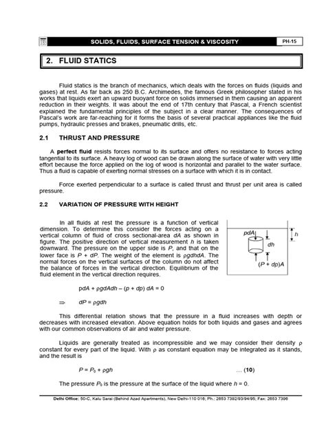 06 Fluid Statics Theory Ii Pdf Buoyancy Pressure 06 Fluid Statics Theory Ii Pdf Buoyancy Pressure